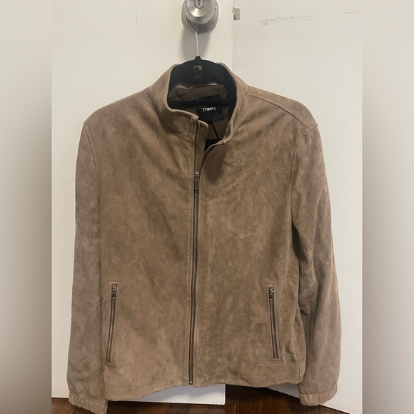 Theory | Jackets & Coats | New Theory Suede Leather Jacket Size M ...